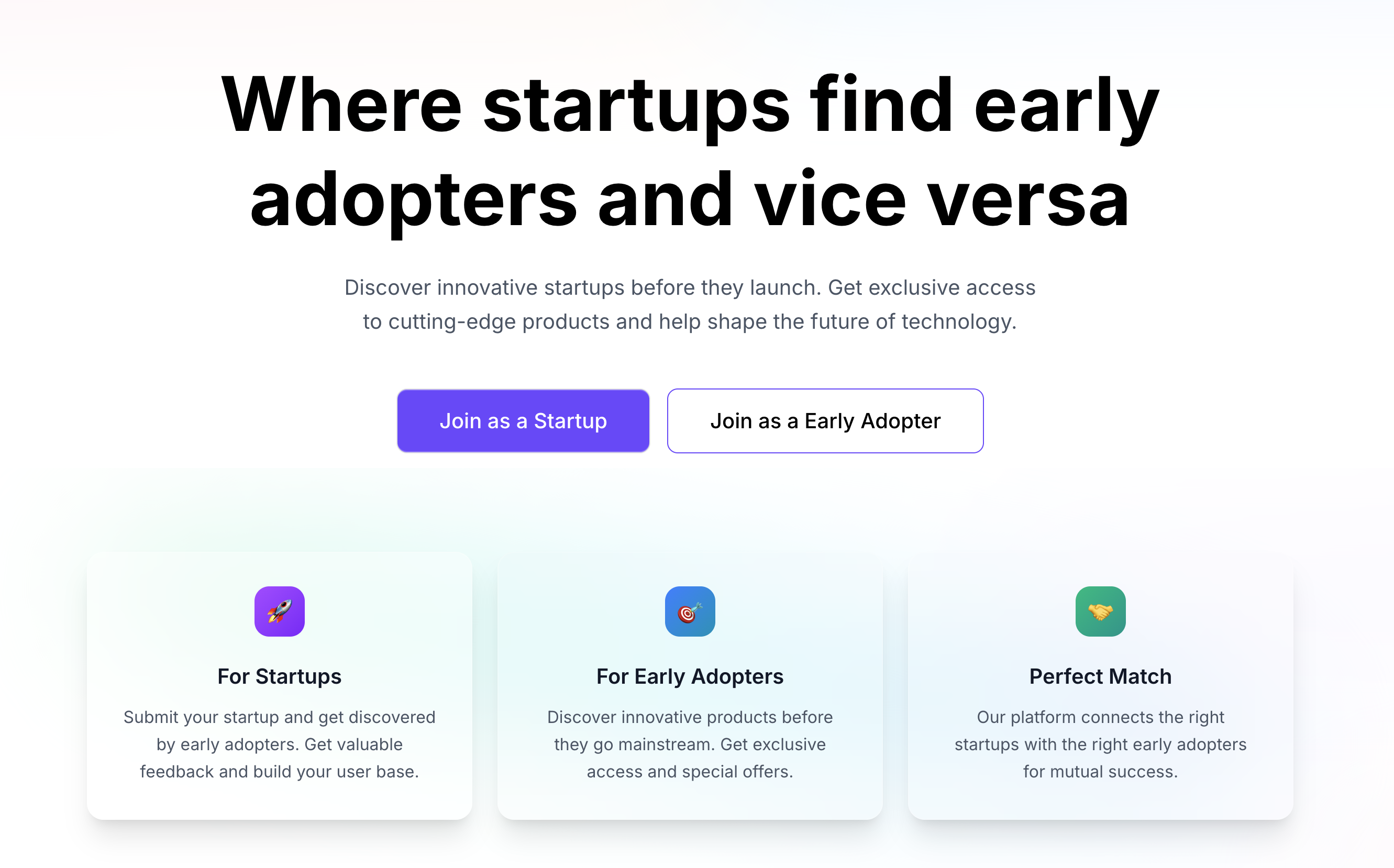 FirstUsers - Connect Startups with Early Adopters